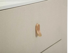 Designová komoda Ondelette 140 cm krémová