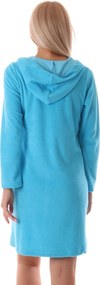 Krátký dámský župan na zip Bari blue atoll 38 64 6335 - S
