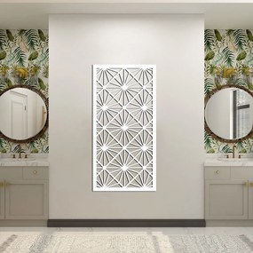 dřevo života Dřevěný dekorační panel CRYSTAL Rozměry (cm): 40x80, Barevný vzor: Bílá