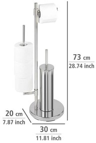 Stojan na toaletní papír  a štětku WC, UNIVERSALO NEO - 3 v 1, WENKO