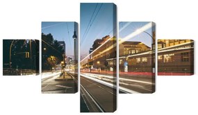 Vícedílný obraz Panoramatický Výhled Na Ulice Berlína Nedostatek Nedostatek Plátno Canvas 200x120