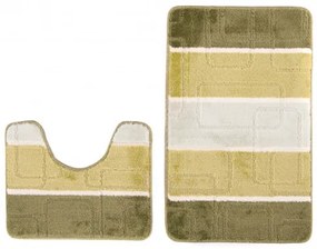 Sada koupelnových koberečků MULTI B5020 zelená