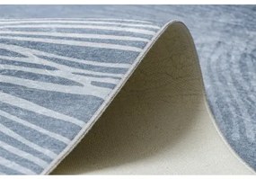 ANDRE mycí kobereček Peří 1148 vintage protiskluz modrý velikost 160x220 cm | krásné koberce cz