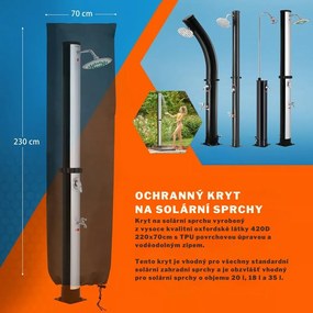 Solární sprcha DELFINA, 20 l, černá Jurhan