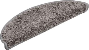 Schodové rohože 30 ks 56 x 17 x 3 cm šedé, půlkulaté 3365799