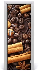 Fototapeta na dveře samolepící hořká čokoláda 95x205 cm