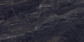 Mexen Sintra Black gres glazovaný rekt. G1, dlaždice podlahová-stěnová 120 x 60 cm, vysoký lesk - TL204-120-060-00