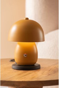 Okrově žlutá LED stolní lampa s kovovým stínidlem (výška 18 cm) Mono LED – Leitmotiv