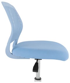 Kondela Otočná židle, modrá/chrom, SELVA