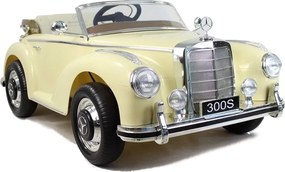 LEAN CARS Autíčko na baterii Mercedes 300S, béžové