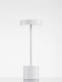 NV 9002863 Venkovní stolní lampa FUMO bílý hliník a akryl LED 2W 3000K 220-240V 163st. IP54 vypínač na těle / USB kabel - NOVA LUCE