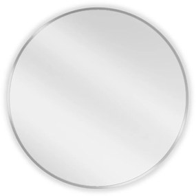 Mexen Loft, kulaté koupelnové zrcadlo 70 cm, barva rámu broušená ocel, 9850-070-070-000-10