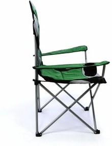 Divero Deluxe 35957 Sada 2 ks skládací kempingová rybářská židle - zeleno/černá