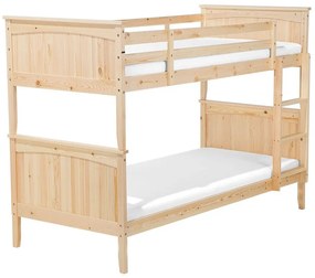 Patrová postel 90 cm RADIN (s roštem) (světlé dřevo). 1007444
