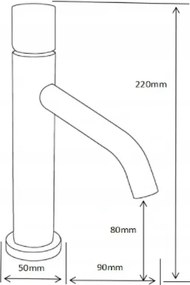 Mexen Rumba One umyvadlová baterie, růžové zlato, 73501-60