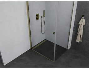 Mexen Pretoria sprchový kout s otočnými dveřmi 80 x 70 cm, Průhledné, Zlatá - 852-080-070-50-00
