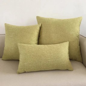 Jednobarevné potahy na dekorační pohovkové polštáře Barva: světle zelená, Rozměry: 40x40 cm