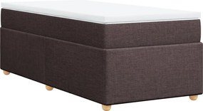 Box spring postel s matrací tmavě hnědá 100 x 200 cm textil 3285355