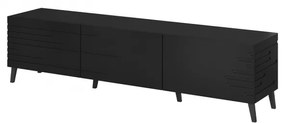 Televizní skříňka Doppo 3D, Barva: černá