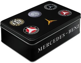 Postershop Plechová dóza plochá - Mercedes-Benz Logo Evolution 2,5l