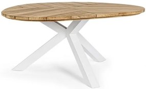 BIZZOTTO Kulatý jídelní stůl PALMDALE bílý ø160 cm