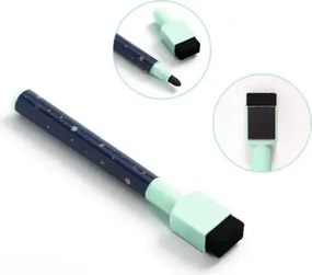 DJECO Magnetická tabule Vesmír / Magnetická tabule / dřevěný rám / 46x