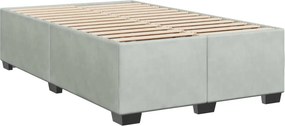 Box spring postel s matrací světle šedá 120 x 200 cm samet 3286282