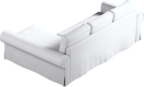 Potah na pohovku IKEA Backabro rozkládací se šezlongem barva bílá látka pletený vzor