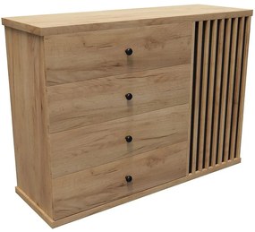 Komoda Forza 120 Craft Zlatý