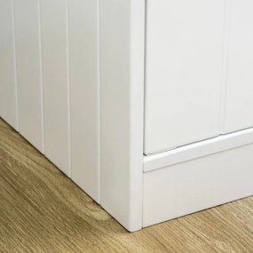 PawHut misky pro psy, vyvýšená krmicí stanice se 2 nerezovými miskami, stojan na misky pro psy s úložným prostorem o objemu 44 l, magnetická dvířka, …