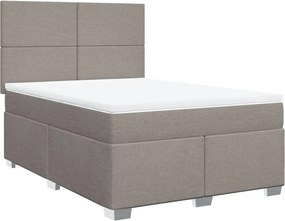 Box spring postel s matrací taupe 140x200 cm textil 3292808