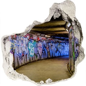 Wallmuralia Fototapeta díra na zeď Graffiti v metře 75x75 cm