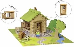 Jeujura Dřevěná stavebnice 85 dílů Dům mezonet / od 5 let