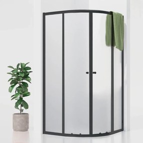 POINT BLACK 90x90 Grape Čtvrtkruhová sprchová zástěna