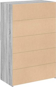 Skříň highboard šedá sonoma 80 x 42,5 x 124 cm kompozitní dřevo 3281390