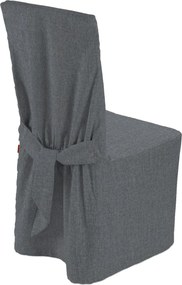Návlek na židli barva šedá látka pletený vzor