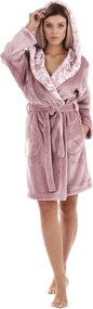 Krátký župan Flora mauve mist 48 56 4353 - M
