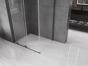 Mexen Velar L, sprchový kout s posuvnými dveřmi 100 x 120 cm, 8mm čiré sklo, grafit broušený, 871-100-120-03-65