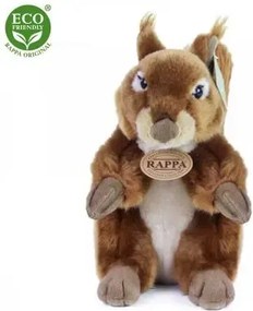 RAPPA Plyšová veverka 21 cm / ECO-FRIENDLY / od 0 měsíců
