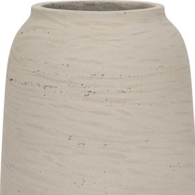 Stolní váza MONTI, sklolaminát, výška 28 cm, béžová