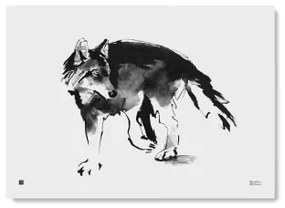 Plakát Wolf velký 50x70 cm Teemu Järvi Illustrations