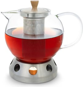 Klarstein Sencha, designová čajová konvice, 1,3 l, ohřívač Hibiscus z nereové oceli, vkládací sítko