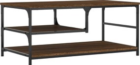 vidaXL Konferenční stolek 90 x 49 x 40 cm kompozitní dřevo [835313] Barva: hnědý dub