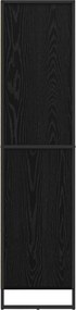 Servírovací skříň Černý dub 81 x 36 x 150.5 cm Kompozitní dřevo 3403034