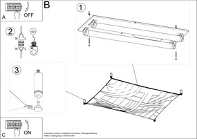 Sollux Lighting Stropní svítidlo LUNA 1 bílé