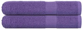 Saunové osušky FROGN 2 ks fialové 80x200 cm 360 g/m² 136887
