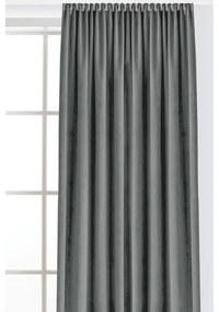 Šedý sametový dimout závěs 265x250 cm Velto – Filumi