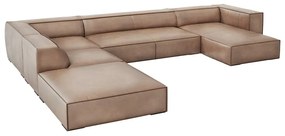 Světle hnědá kožená rohová pohovka (levý roh) Madame – Windsor &amp; Co Sofas
