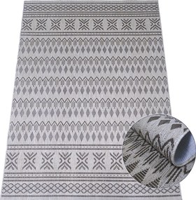 BE Koberec Eqos 0002 GREY - šedý obdélníkový Rozměr: 40x60 cm