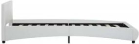Rám postele s LED světlem bílý umělá kůže 100 x 200 cm 285487